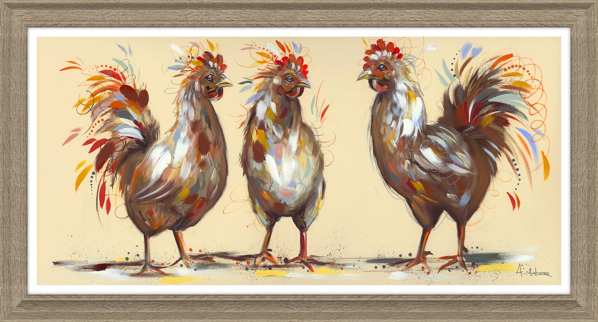 Three Hens Wall Art – The Elms Home & Living